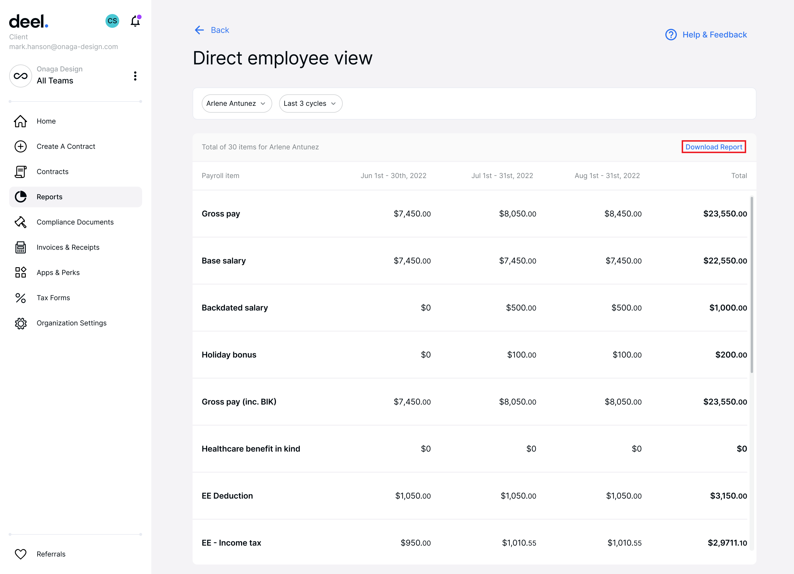 Customizing And Downloading Gross To Net Reports For Global Payroll – Deel