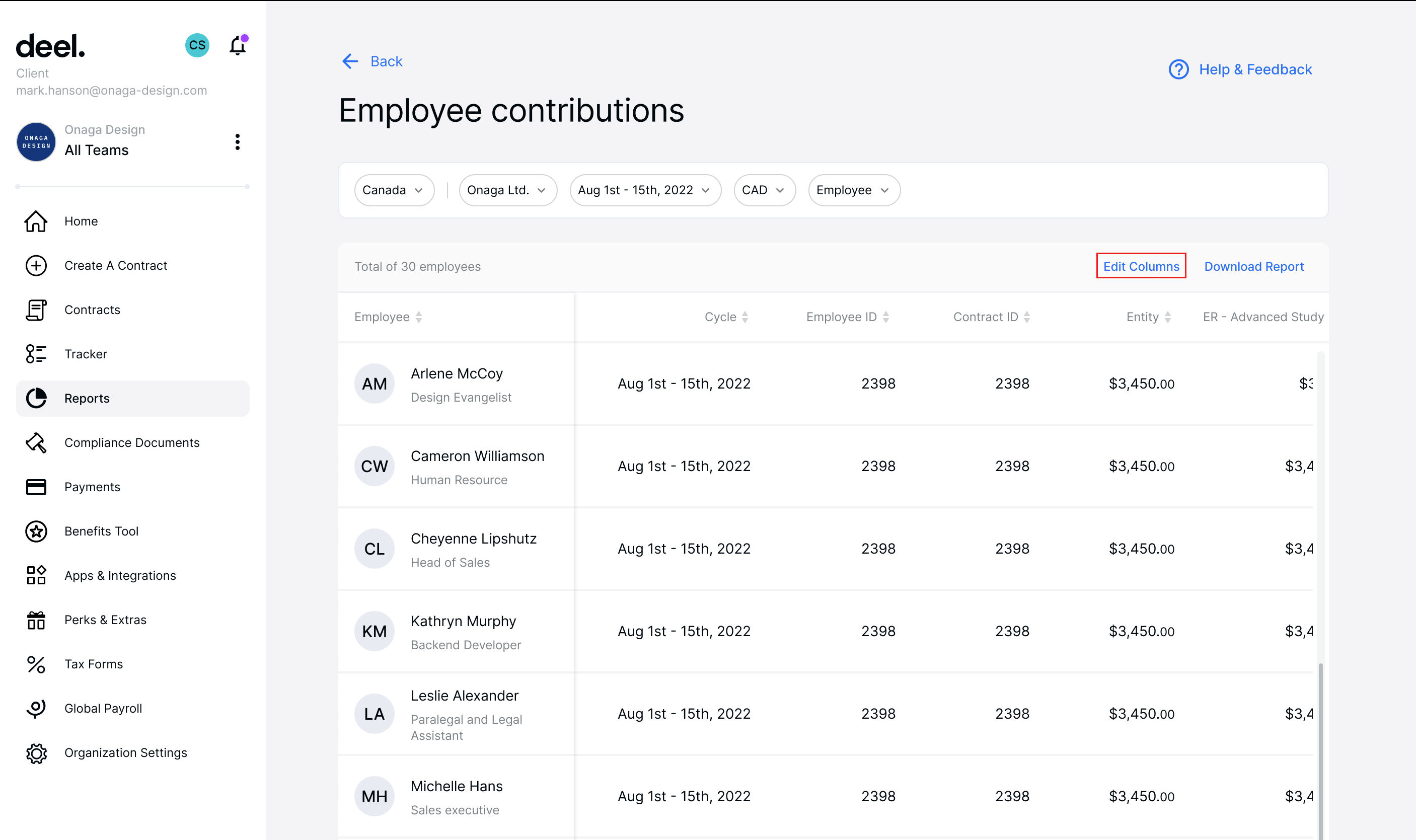 How To Customize A Direct Employee Deductions or Contributions Report ...