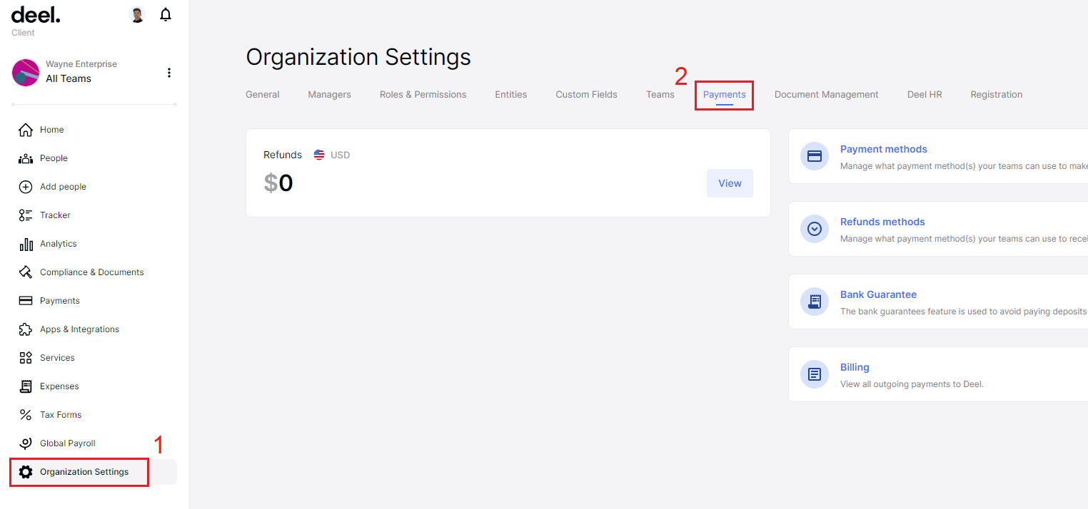 Managing Refunds and Using Refund Balance on Deel – Deel