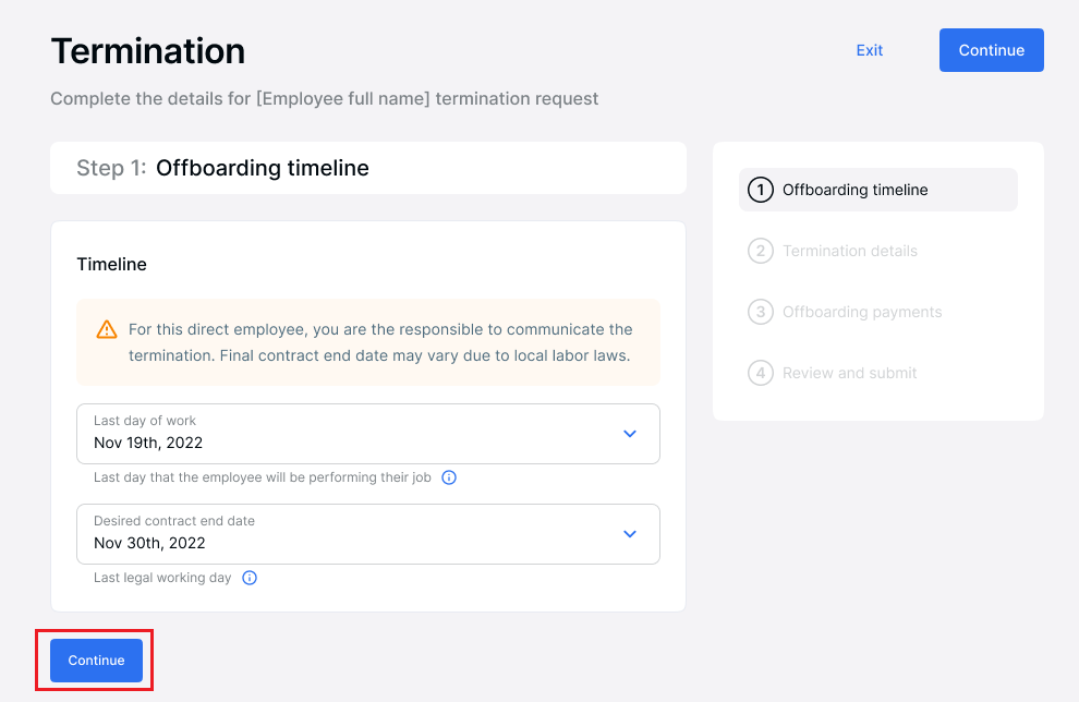 How to Terminate a Global Payroll Direct Employee – Deel