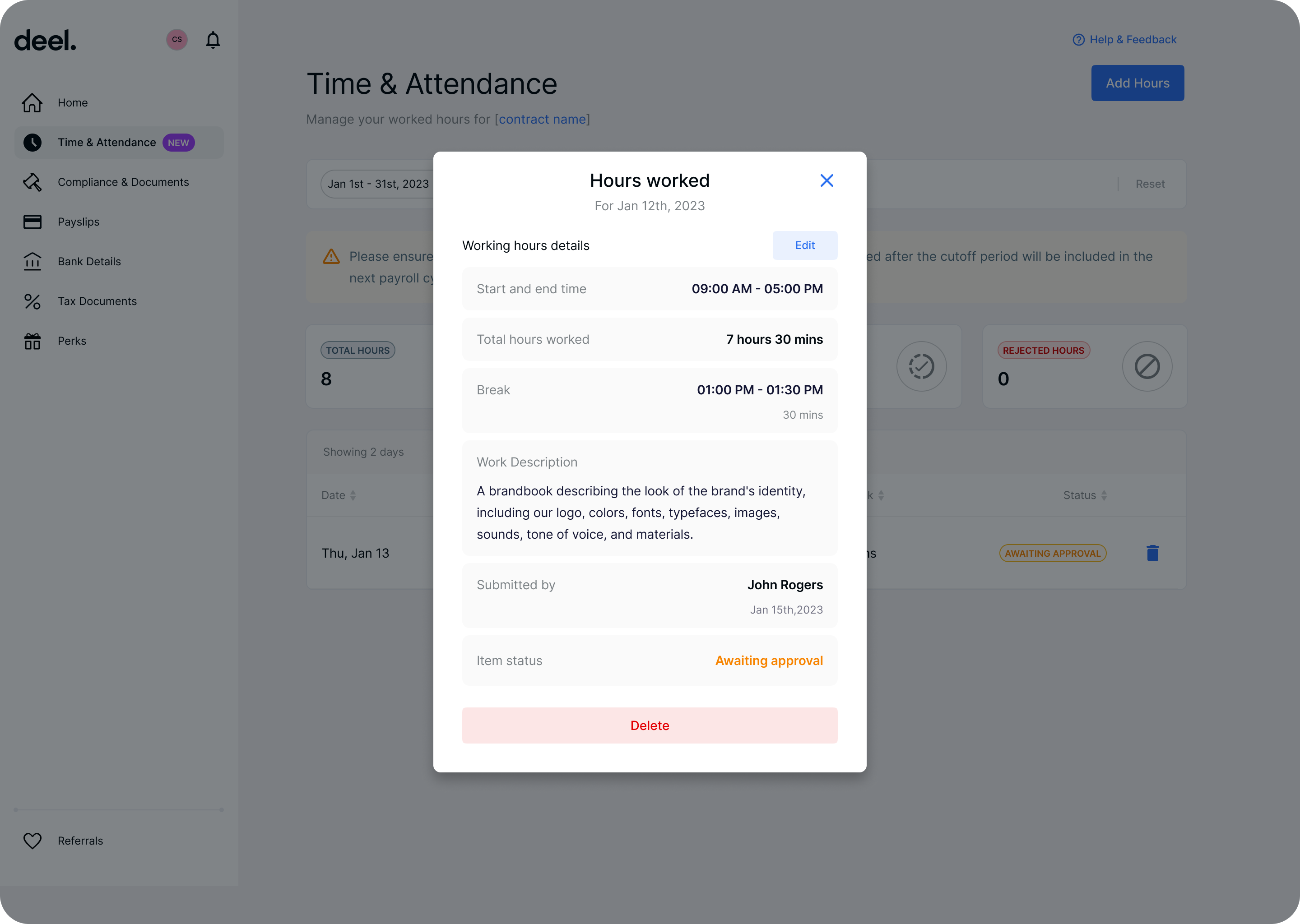How Employees Can Submit Worked Hours On Their Timesheet – Deel