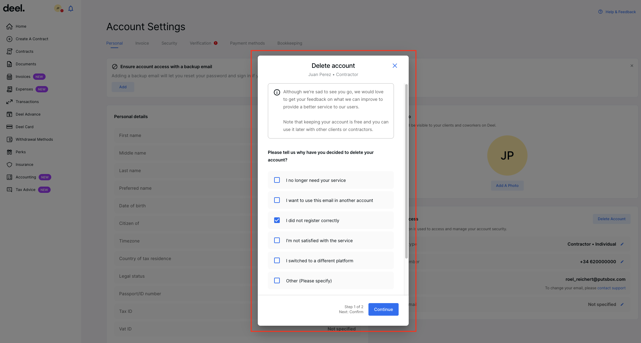 How do I delete my account on Deel? – Deel