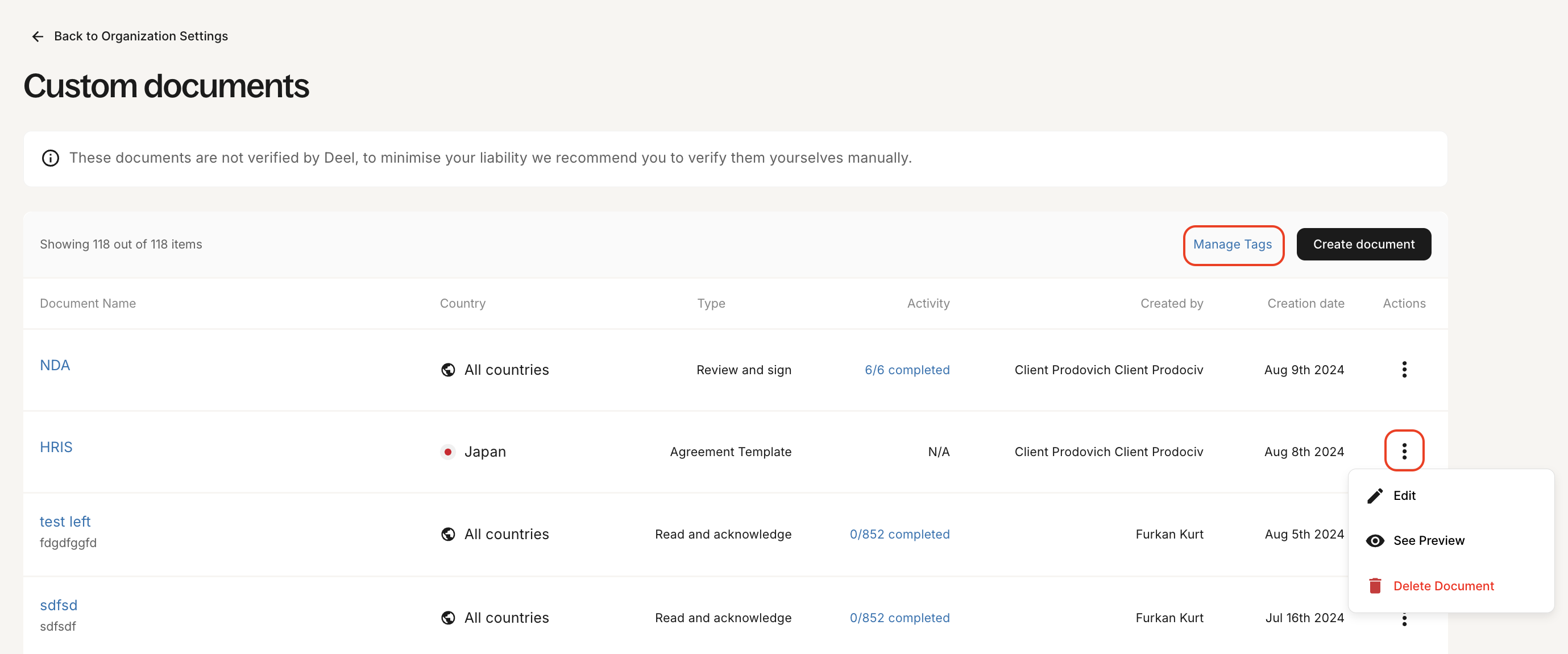 How to Create Custom Documents for Workers – Deel