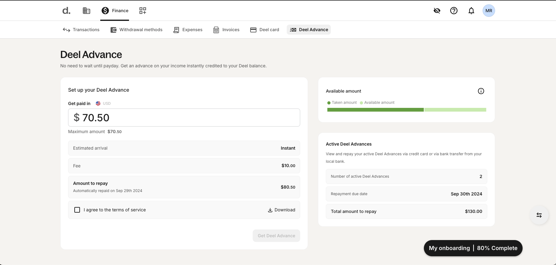 How to Request a Deel Advance – Deel
