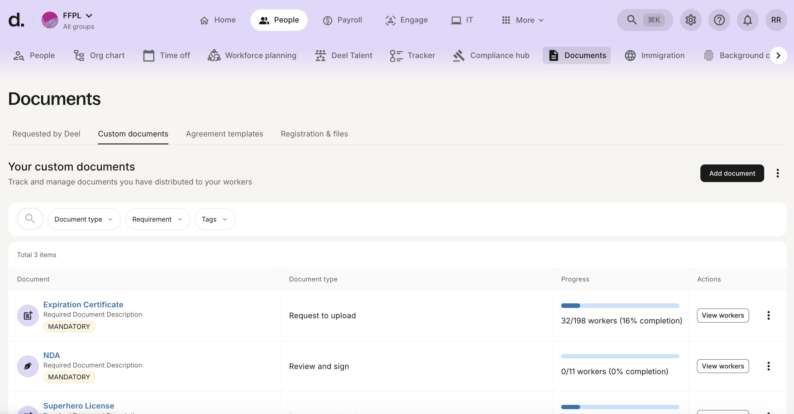 How to Create Custom Documents for Workers – Deel