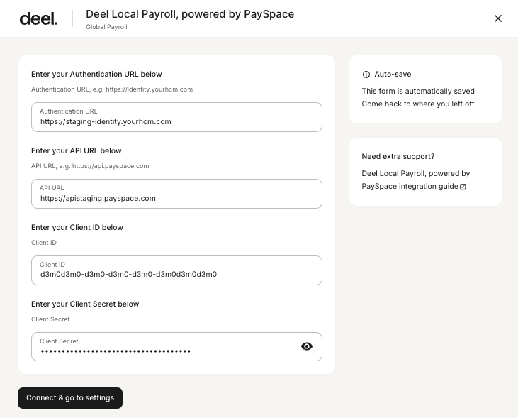 PaySpace integration guide – Deel