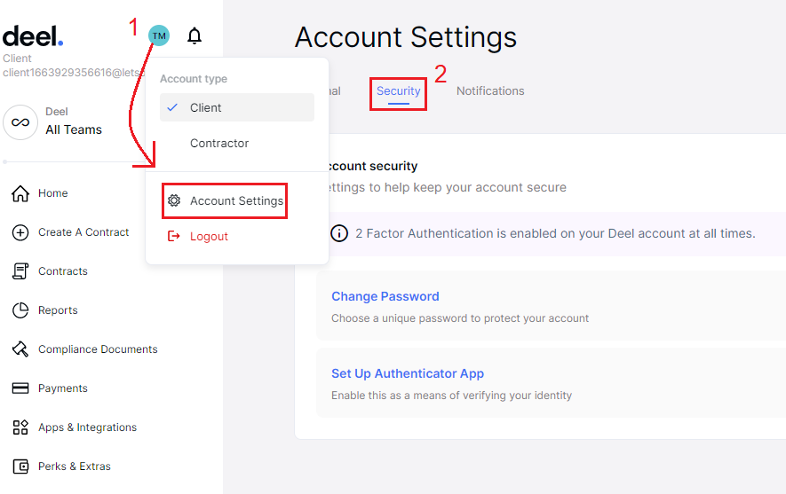 Two Factor Authentication (2FA) For Your Deel Account – Deel